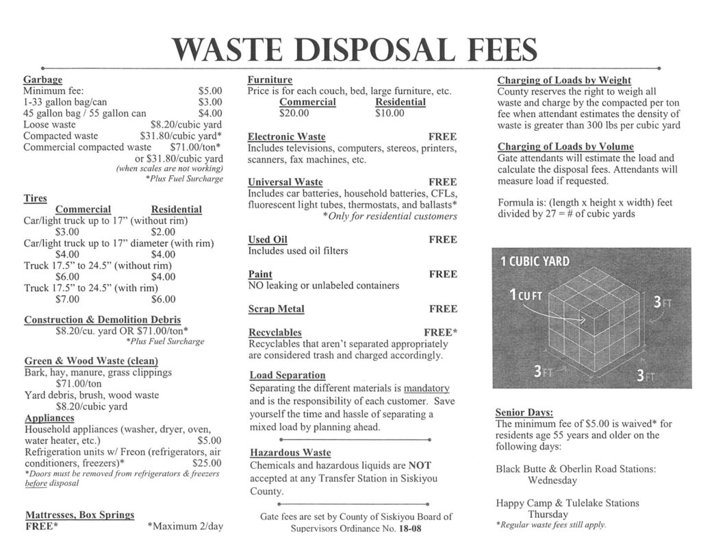 Transfer Station – City of Tulelake